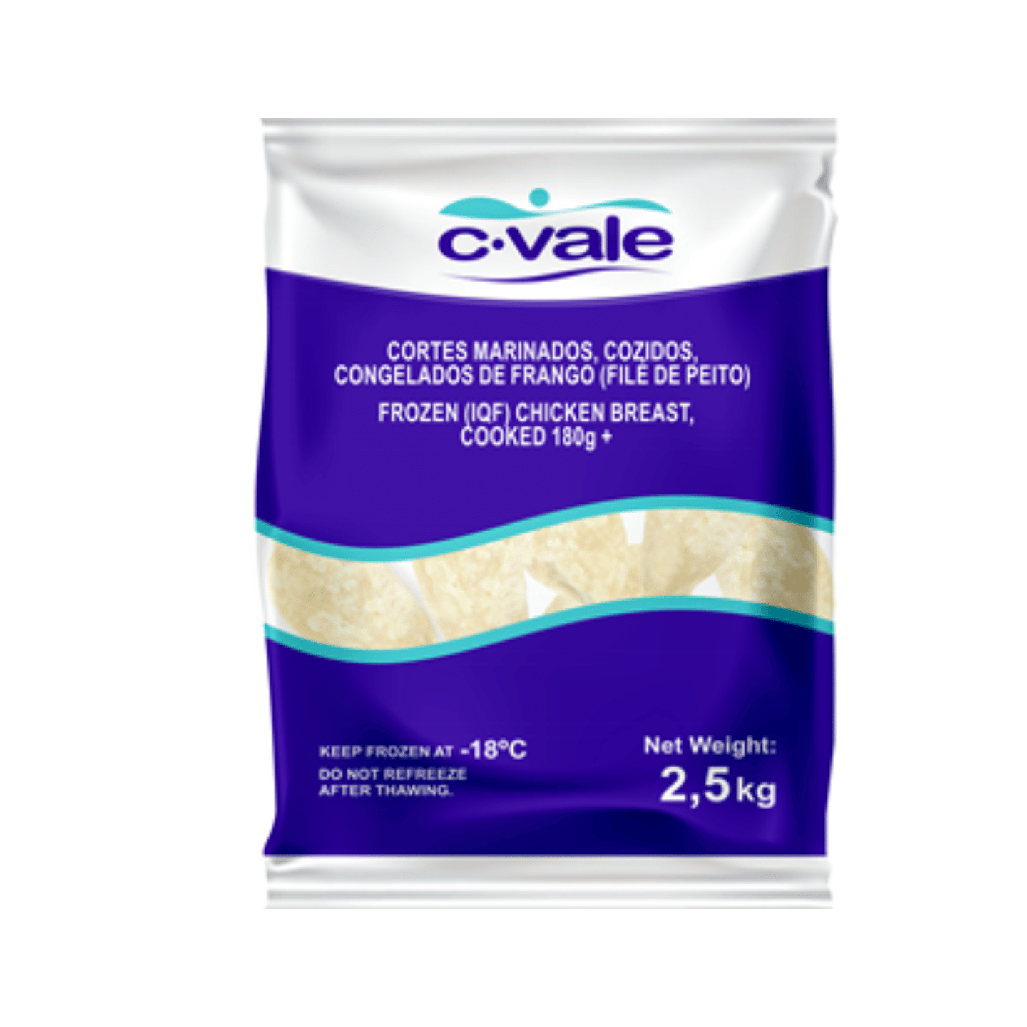 C-VALE COOKED CHICKEN BREAST 4X2.5KG - Lucky 8